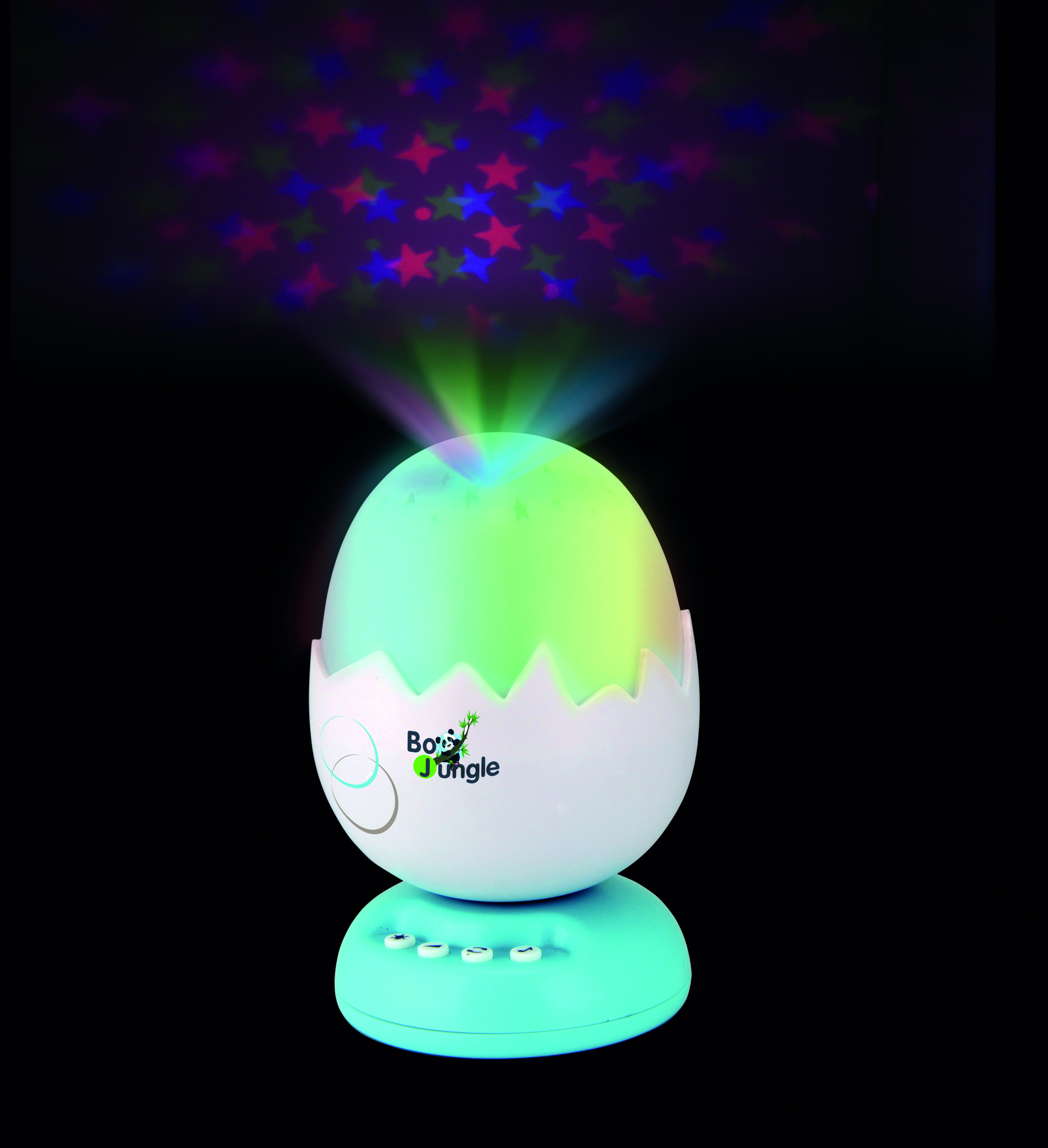 B-Egg Night Light projector with Music Turquoise - Bo Jungle
