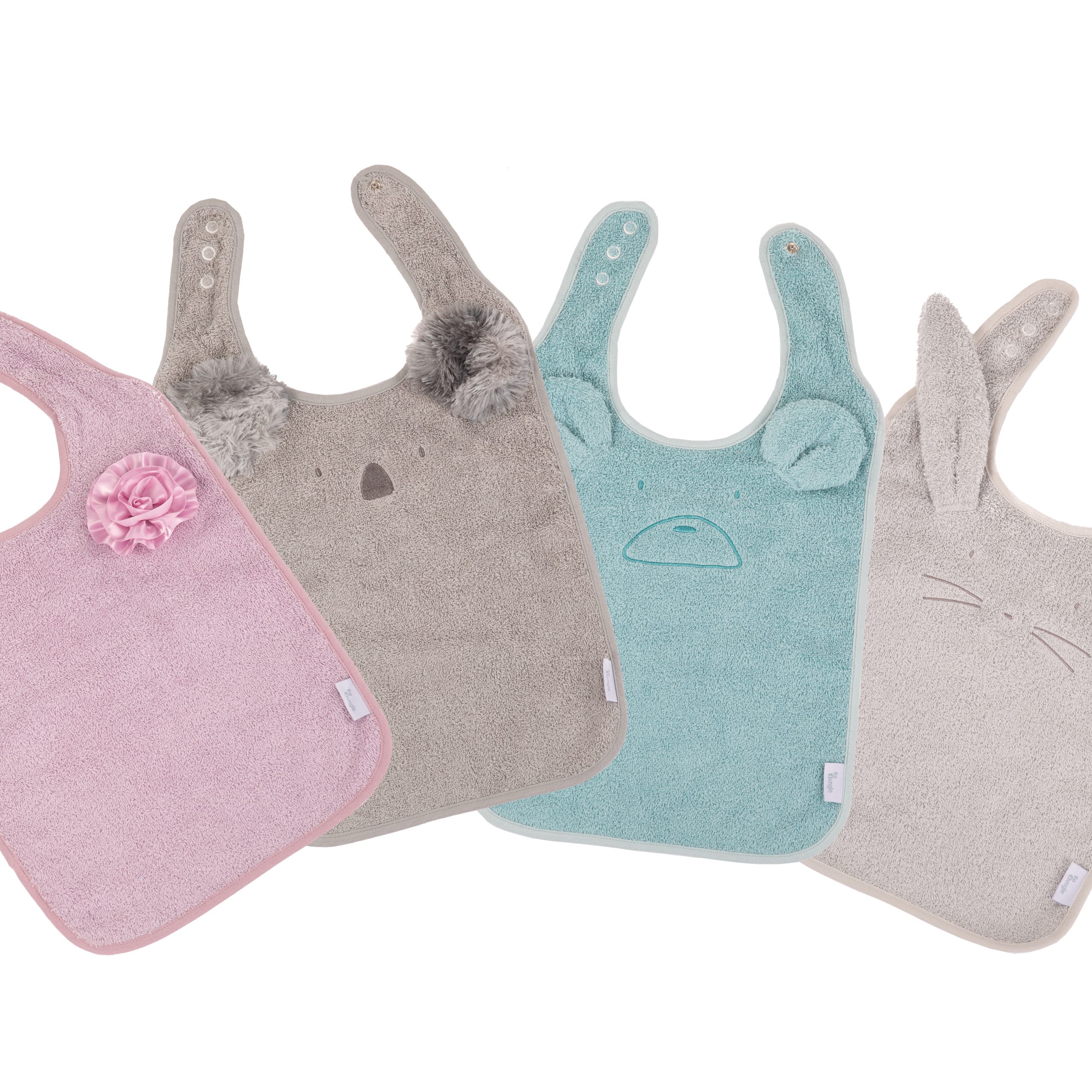 B-Bib Ecological Sponge Rabbit Grey - Bo Jungle